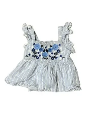 Max Studio | Matching Sets | Max Studio Light Blue White Striped Floral ...